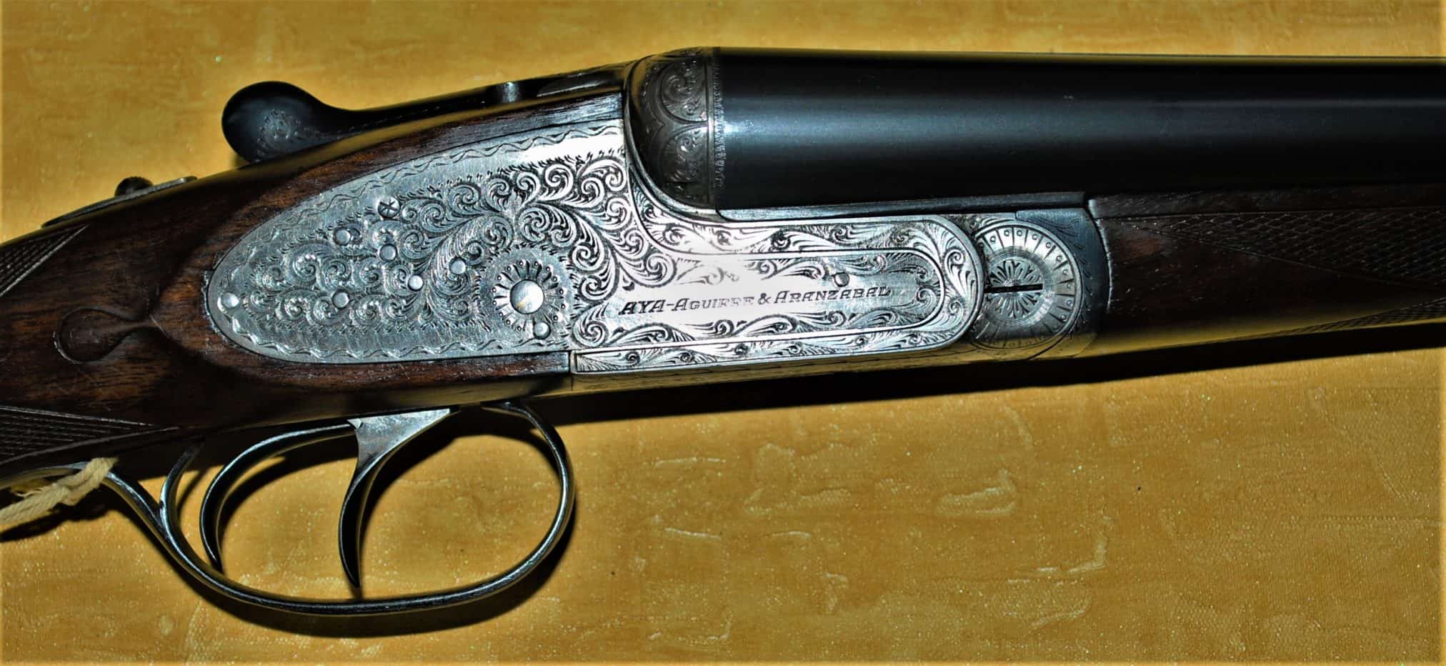 AYA 12G No.2 SIDELOCK EJECTOR SIDE BY SIDE SHOTGUN. - Emma Custom Rifles