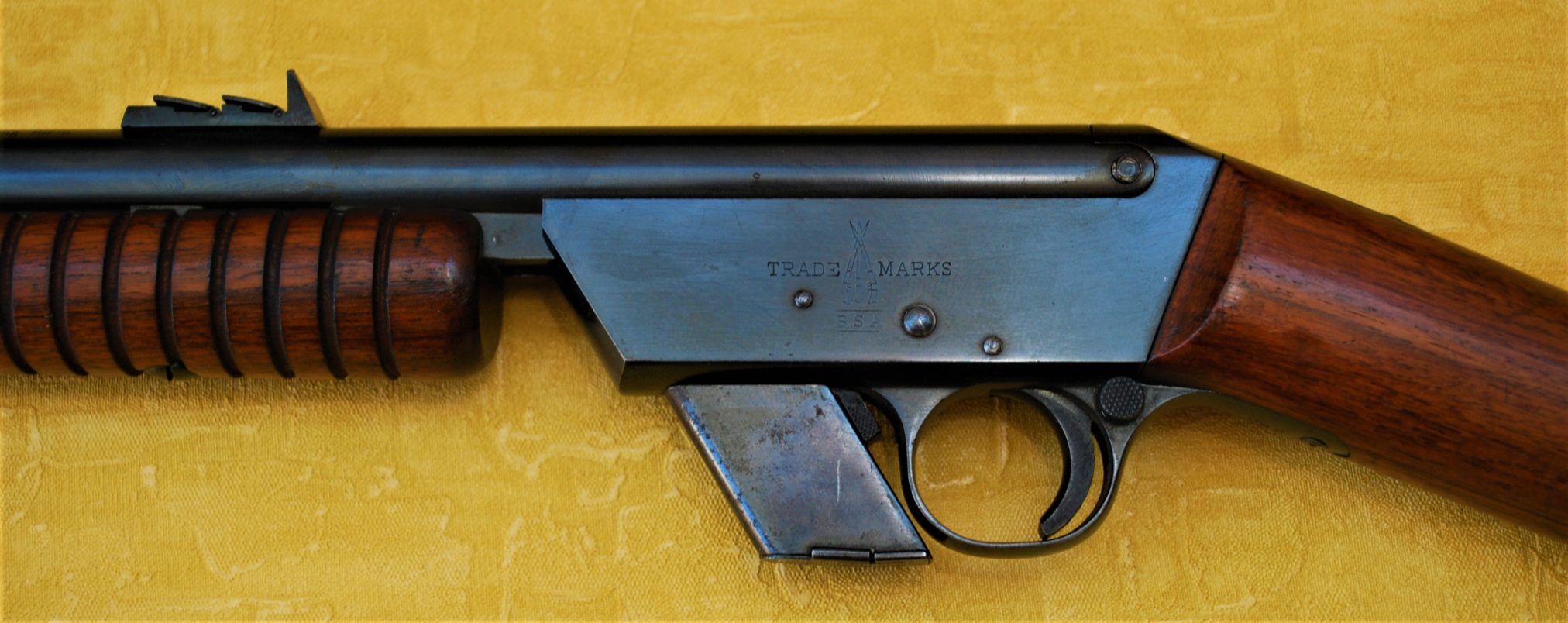 BSA .22 RIM FIRE PUMP ACTION RIFLE. - Emma Custom Rifles