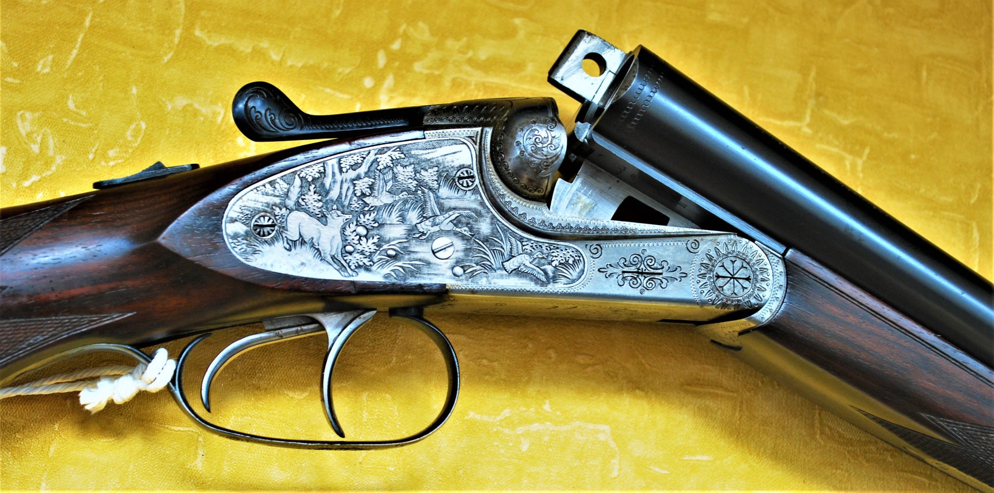 MERKEL 12G SIDE BY SIDE MODEL 60E SHOTGUN. - Emma Custom Rifles