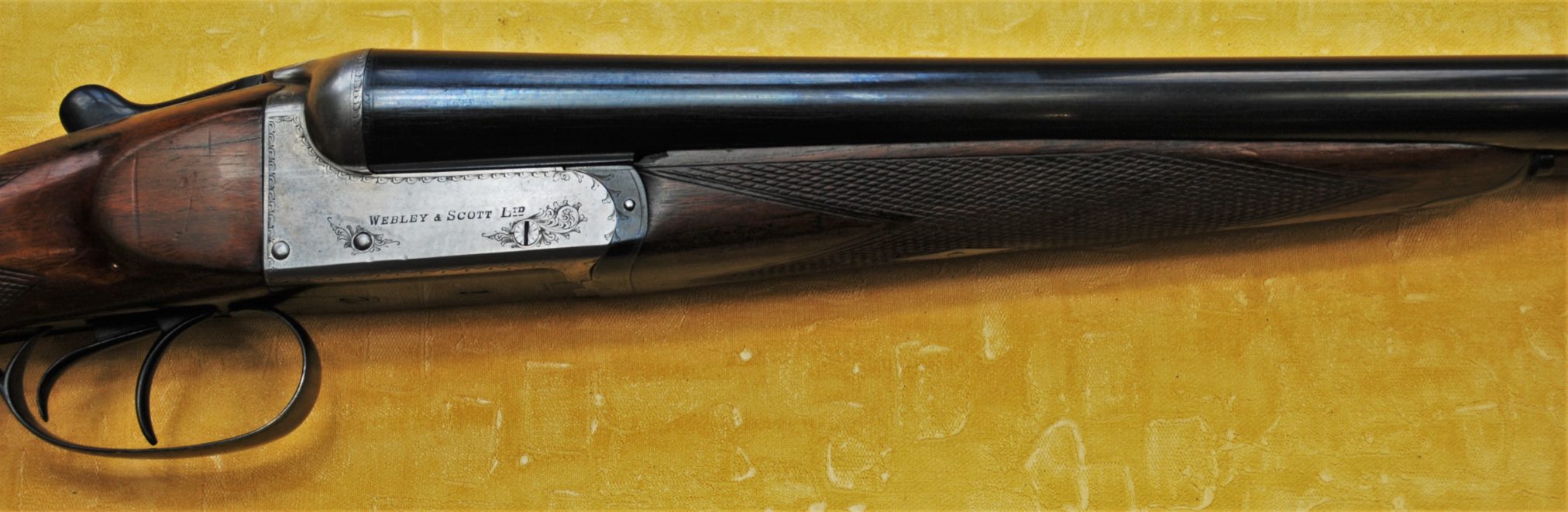 WEBLEY AND SCOTT 12G SIDE BY SIDE EJECTOR SHOTGUN. - Emma Custom Rifles