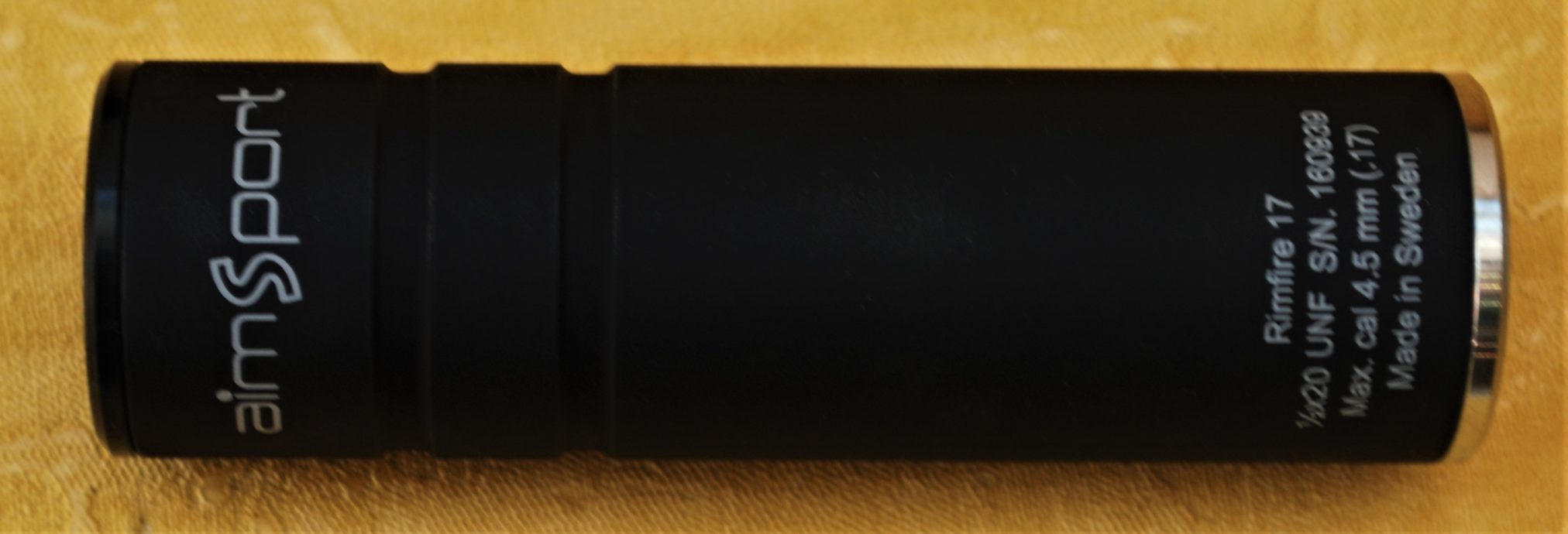 AIMSPORT SWEDEN AIR RIFLE OR RIM FIRE SOUND MODERATOR. - Emma Custom Rifles