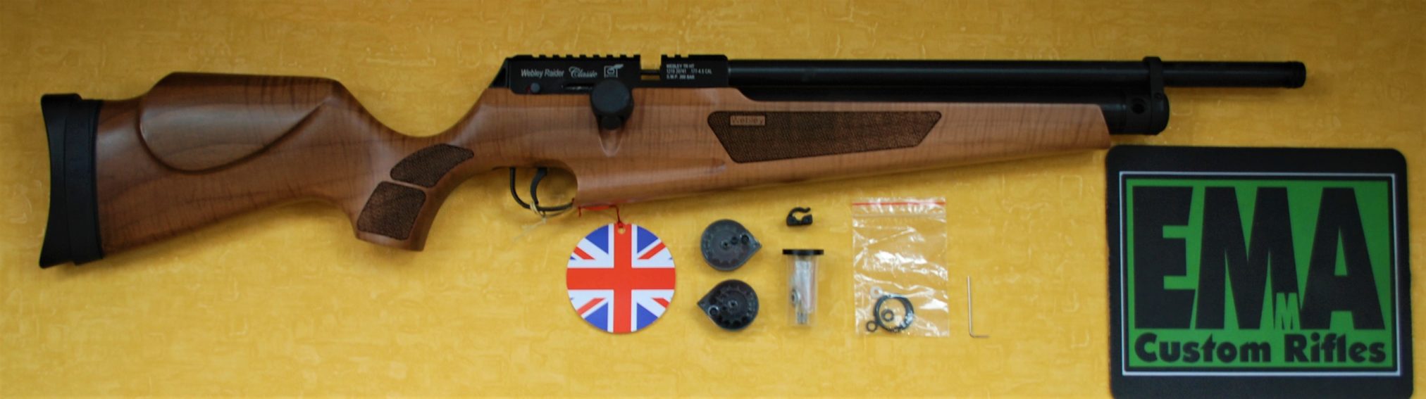WEBLEY .177 (4.5MM) RAIDER QUANTUM CLASSIC DELUXE BOLT ACTION PCP AIR ...