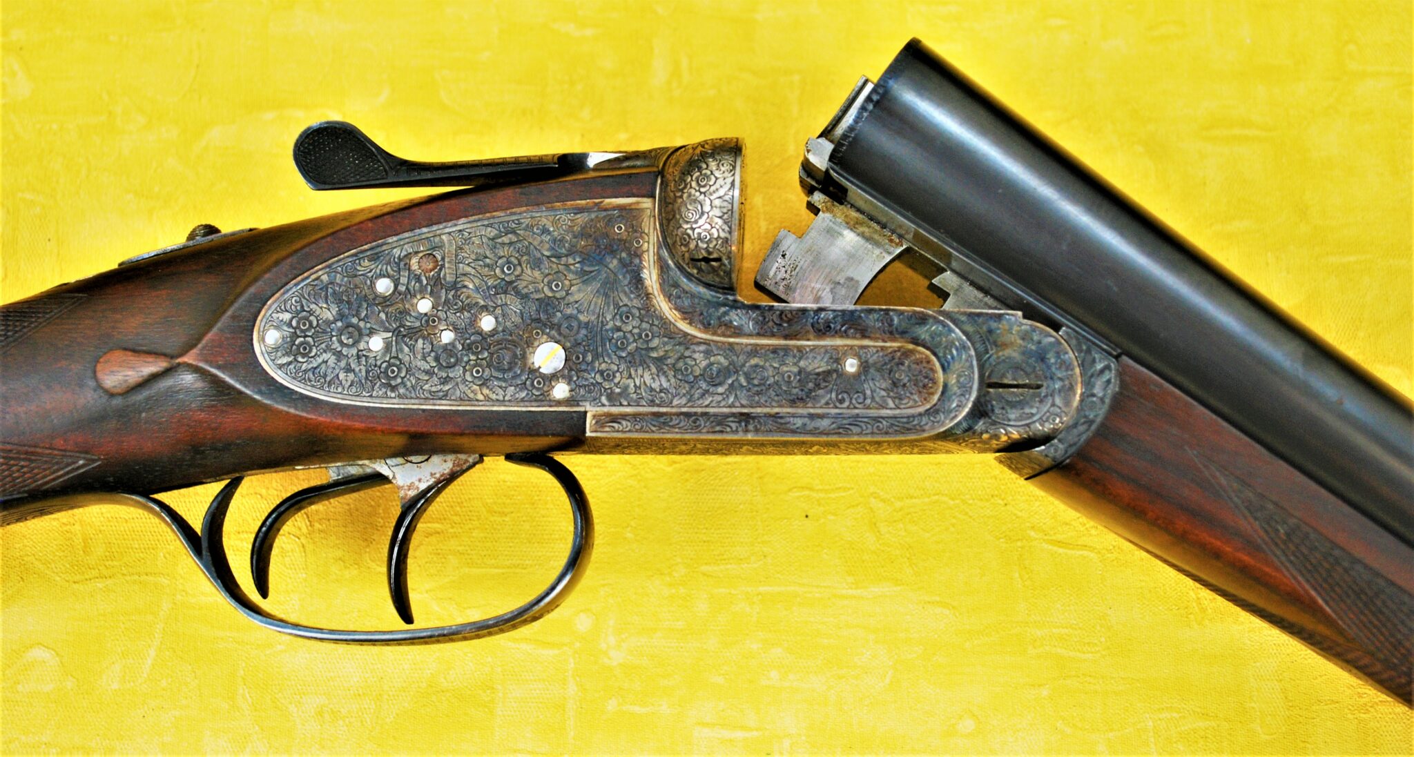 AYA 12G XXV SIDELOCK SIDE BY SIDE SHOTGUN. - Emma Custom Rifles