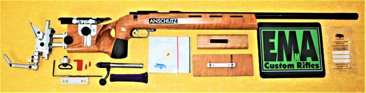 ANSCHUTZ .22 RIM FIRE 1907 / 1914 WALNUT BOLT ACTION MATCH TARGET RIFLE ...