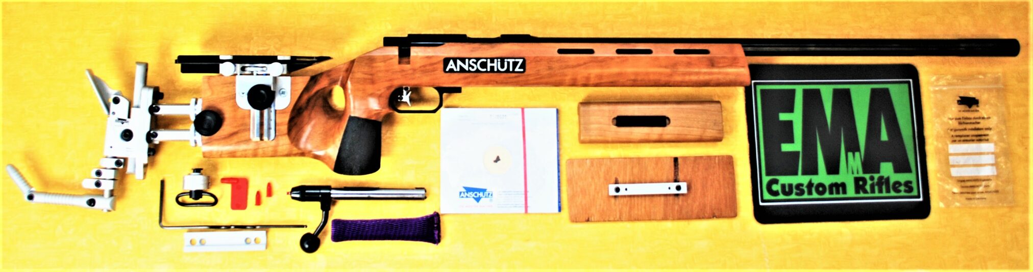 ANSCHUTZ .22 RIM FIRE 1907 / 1914 WALNUT BOLT ACTION MATCH TARGET RIFLE ...