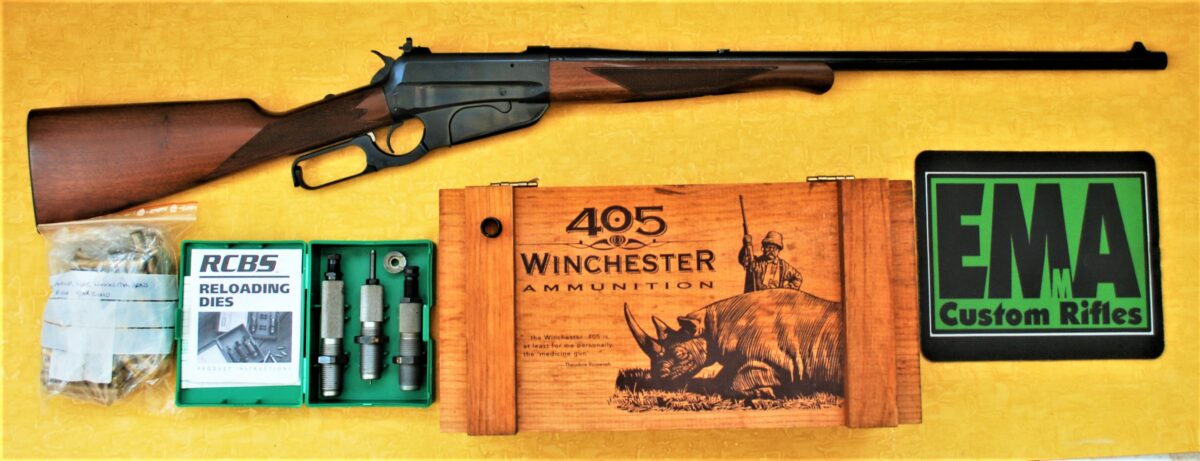 WINCHESTER MODEL 1895 UNDER LEVER .405 CALIBRE RIFLE. - Emma Custom Rifles