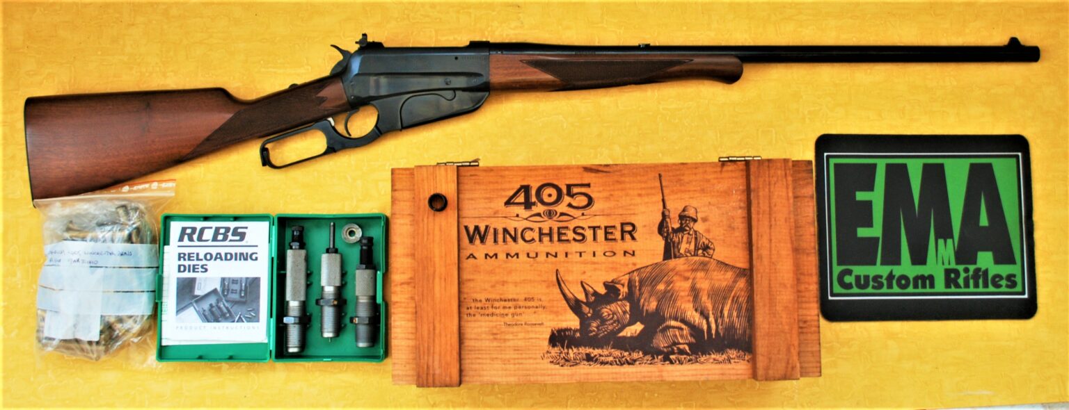 WINCHESTER MODEL 1895 UNDER LEVER .405 CALIBRE RIFLE. - Emma Custom Rifles