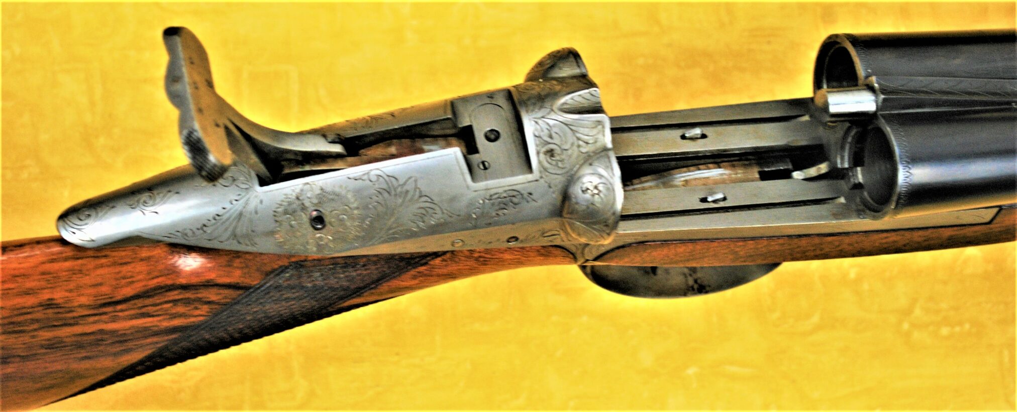 DARNE 12G SLIDING BREECH SIDE BY SIDE SHOTGUN. - Emma Custom Rifles