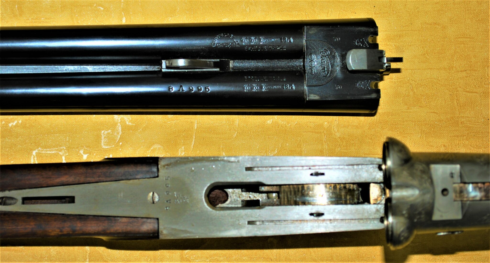 DARNE 12G SLIDING BREECH SIDE BY SIDE SHOTGUN. - Emma Custom Rifles