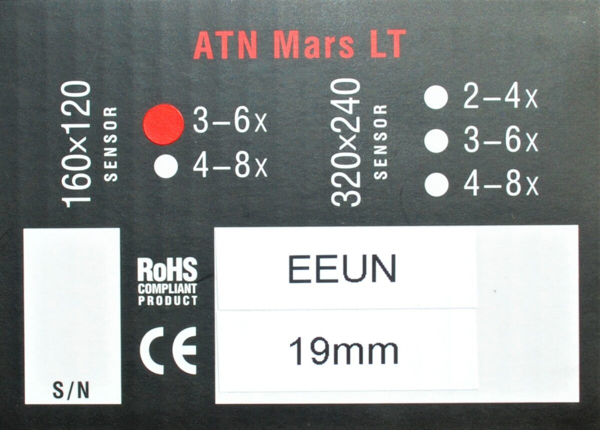 ATN MARS LT 3-6X 19mm THERMAL IMAGING RIFLE SCOPE - Emma Custom Rifles