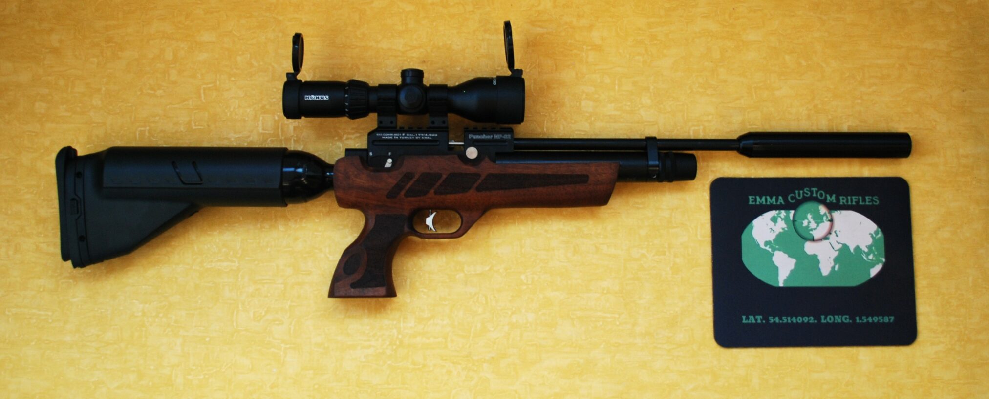 KRAL NP02 BLACK WALNUT LEVER ACTION .25 (6.35mm) PCP AIR RIFLE. - Emma ...