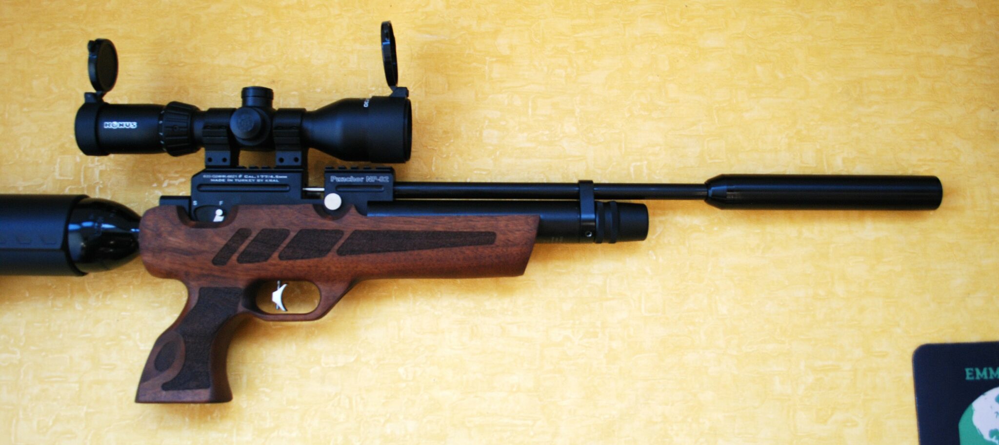 KRAL NP02 BLACK WALNUT LEVER ACTION .177 (4.5mm) PCP AIR RIFLE. - Emma ...