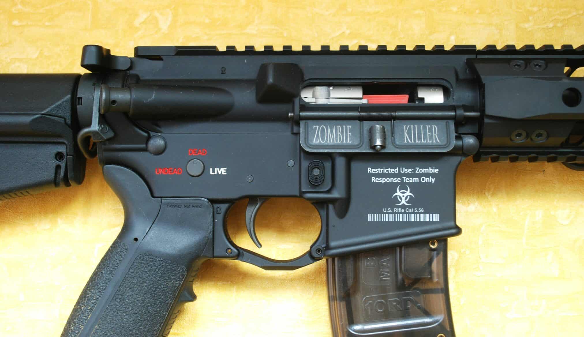 SPIKES TACTICAL ST-22 ‘ZOMBIE KILLER’ .22 RIM-FIRE SEMI-AUTOMATIC RIFLE ...