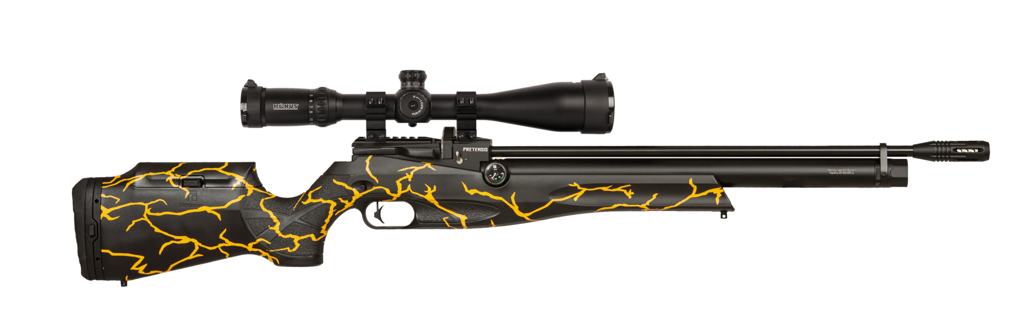 REXIMEX PRETENSIS THUNDER YELLOW PCP AIR RIFLE - Emma Custom Rifles