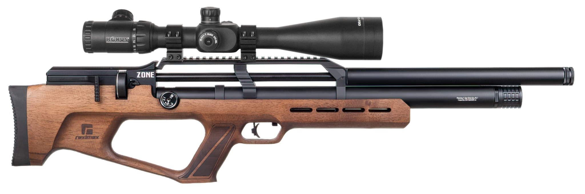 REXIMEX ZONE WALNUT PCP AIR RIFLE - Emma Custom Rifles