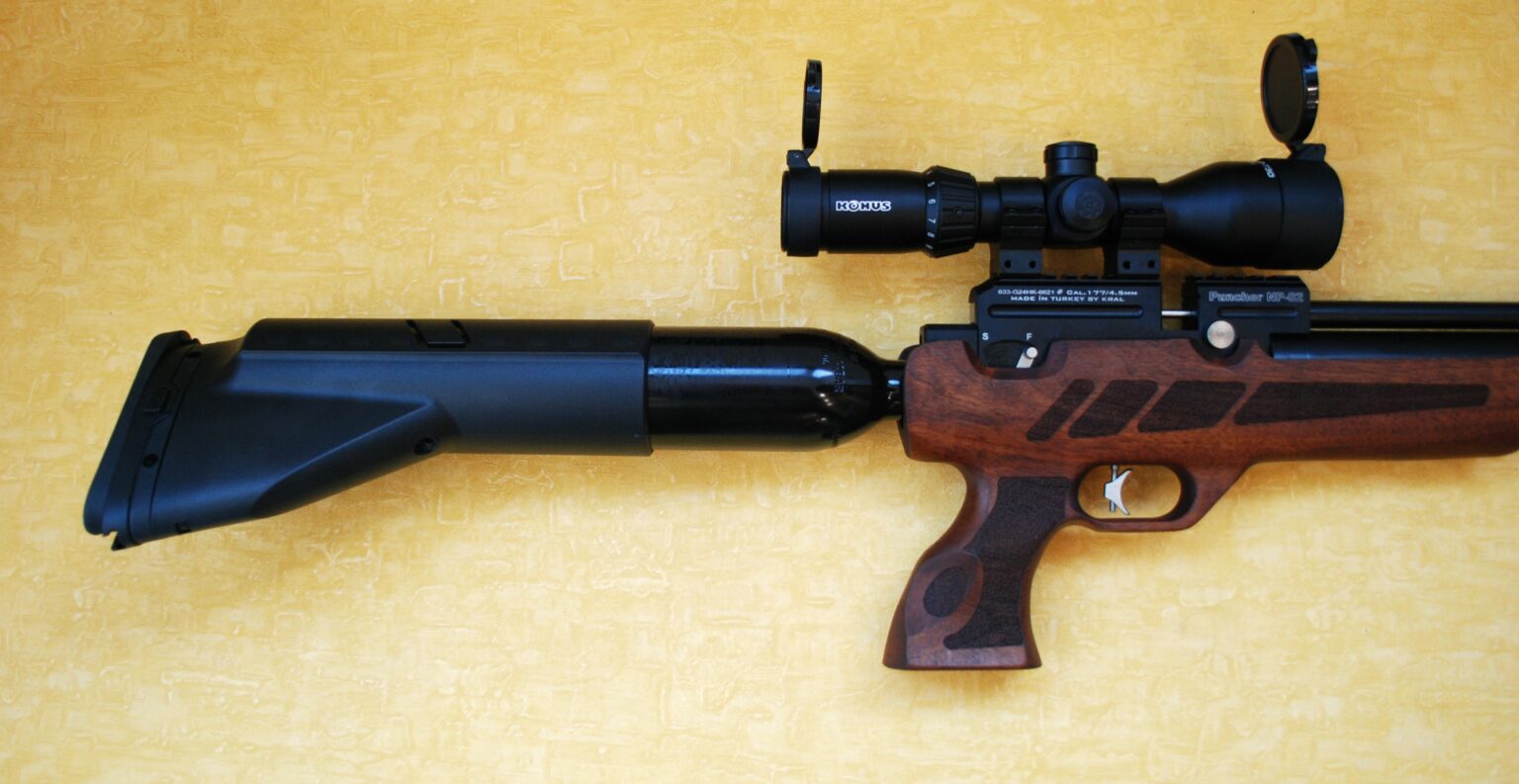 KRAL NP02 BLACK WALNUT LEVER ACTION .22 (5.5mm) DEDICATED NIGHT VISION ...