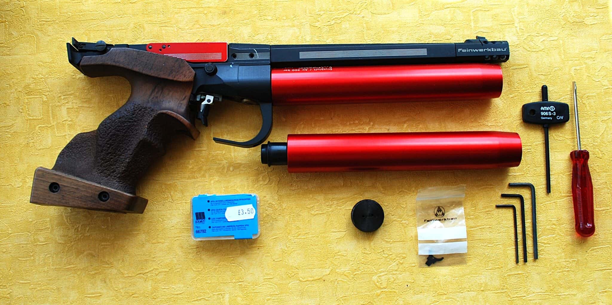 FEINWERKBAU .177 (4.5mm) P34 MATCH TARGET PCP PISTOL. - Emma Custom Rifles